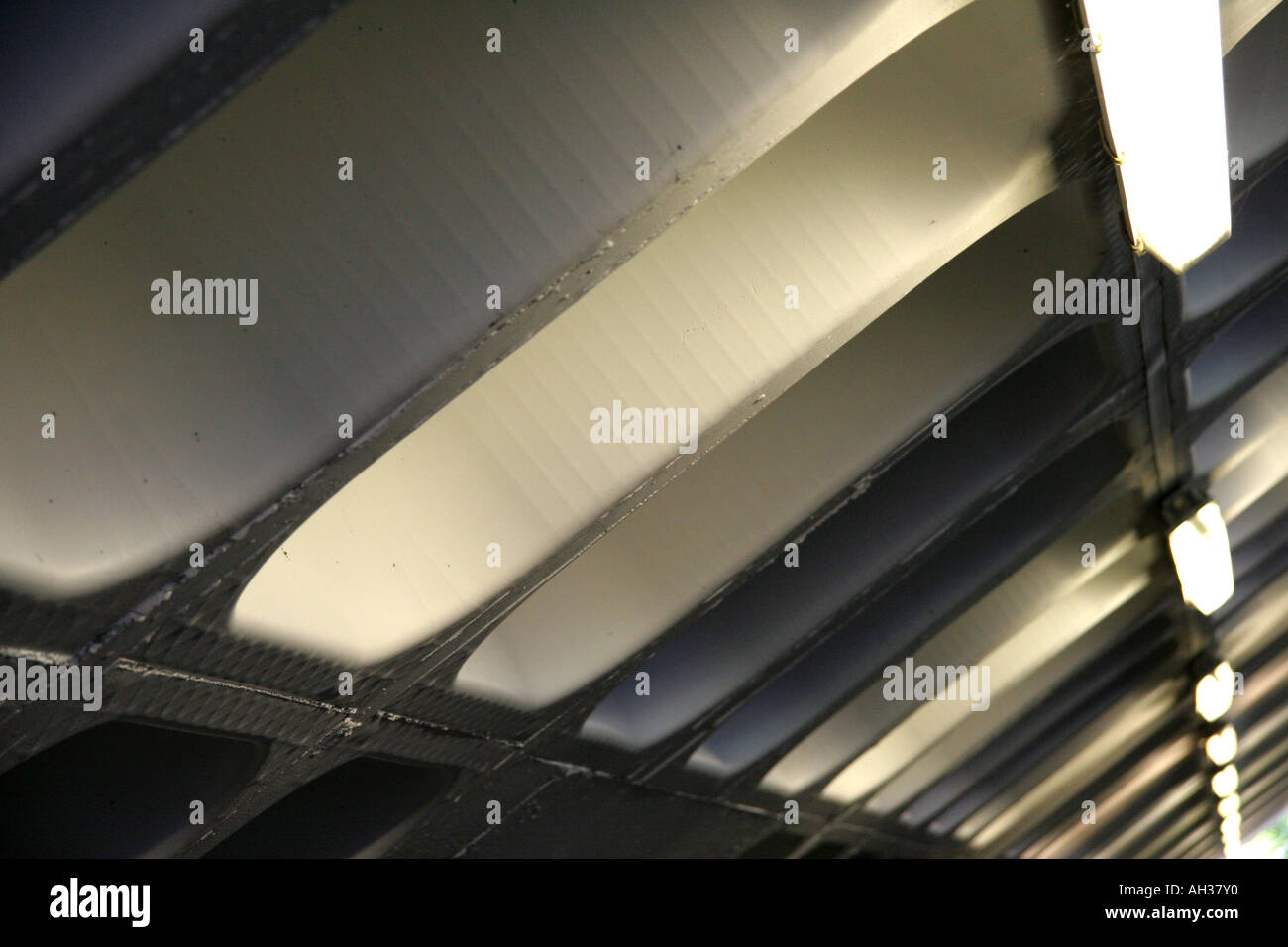 ceiling of multi-storey car park Stock Photo - Alamy