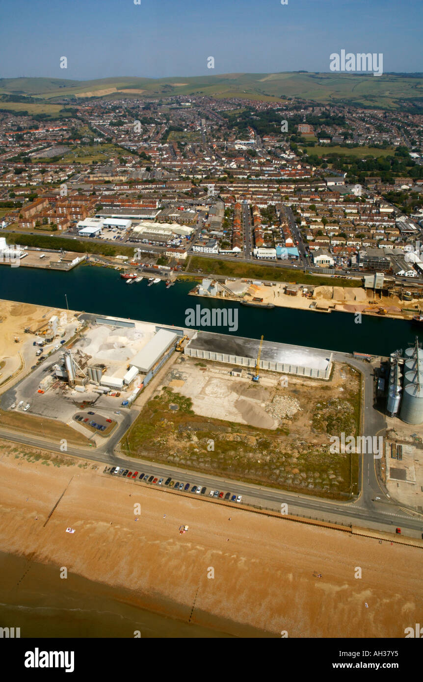 Aerial View , Shoreham harbour , Sussex Stock Photo - Alamy