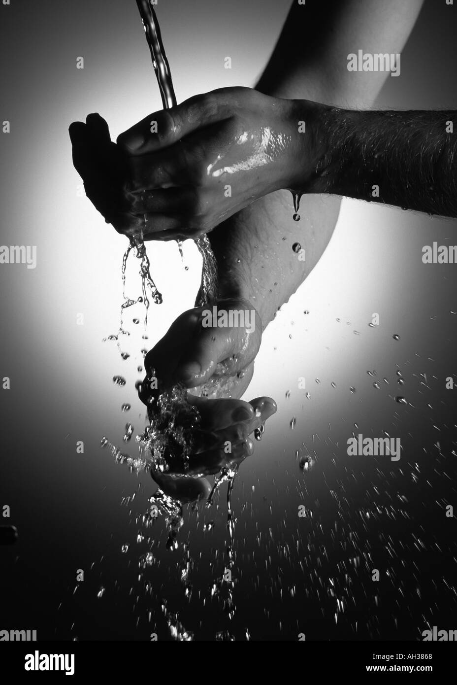 HANDS AND WATER Stock Photo - Alamy