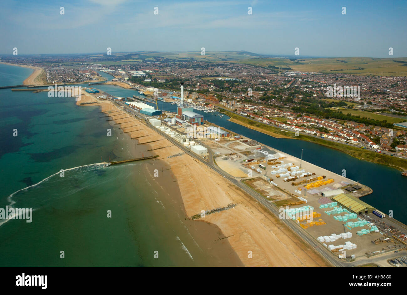 Aerial View , Shoreham Power Station Stock Photo - Alamy