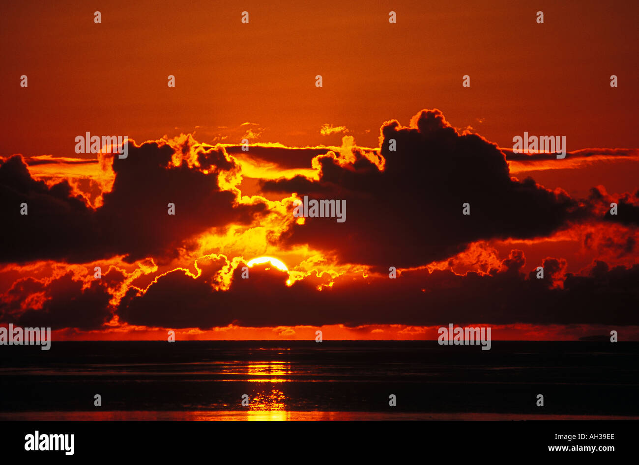 Sunset Lancashire England UK Stock Photo - Alamy