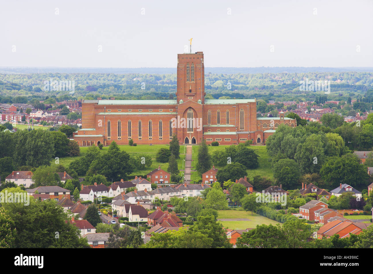 Guildford Cathedral southern side broadside Stock Photo - Alamy