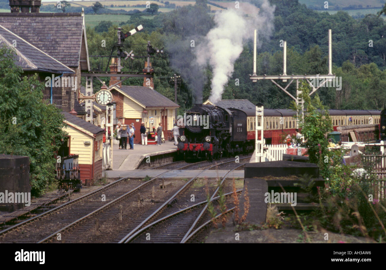Old US Army steam locomotive at Grosmont Railway Station, North York ...