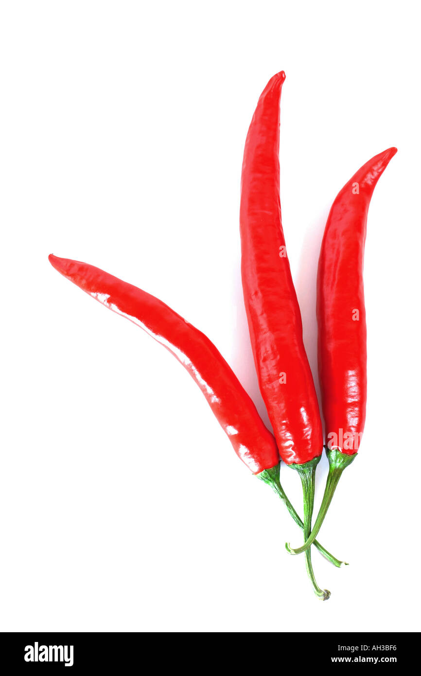 Close up of three chillies hi-res stock photography and images - Alamy