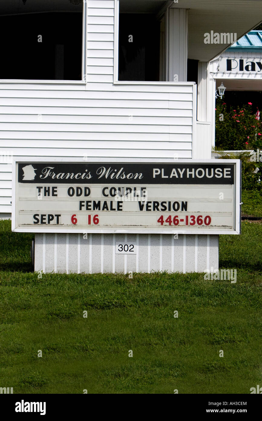 Playhouse theater sign hi-res stock photography and images - Alamy