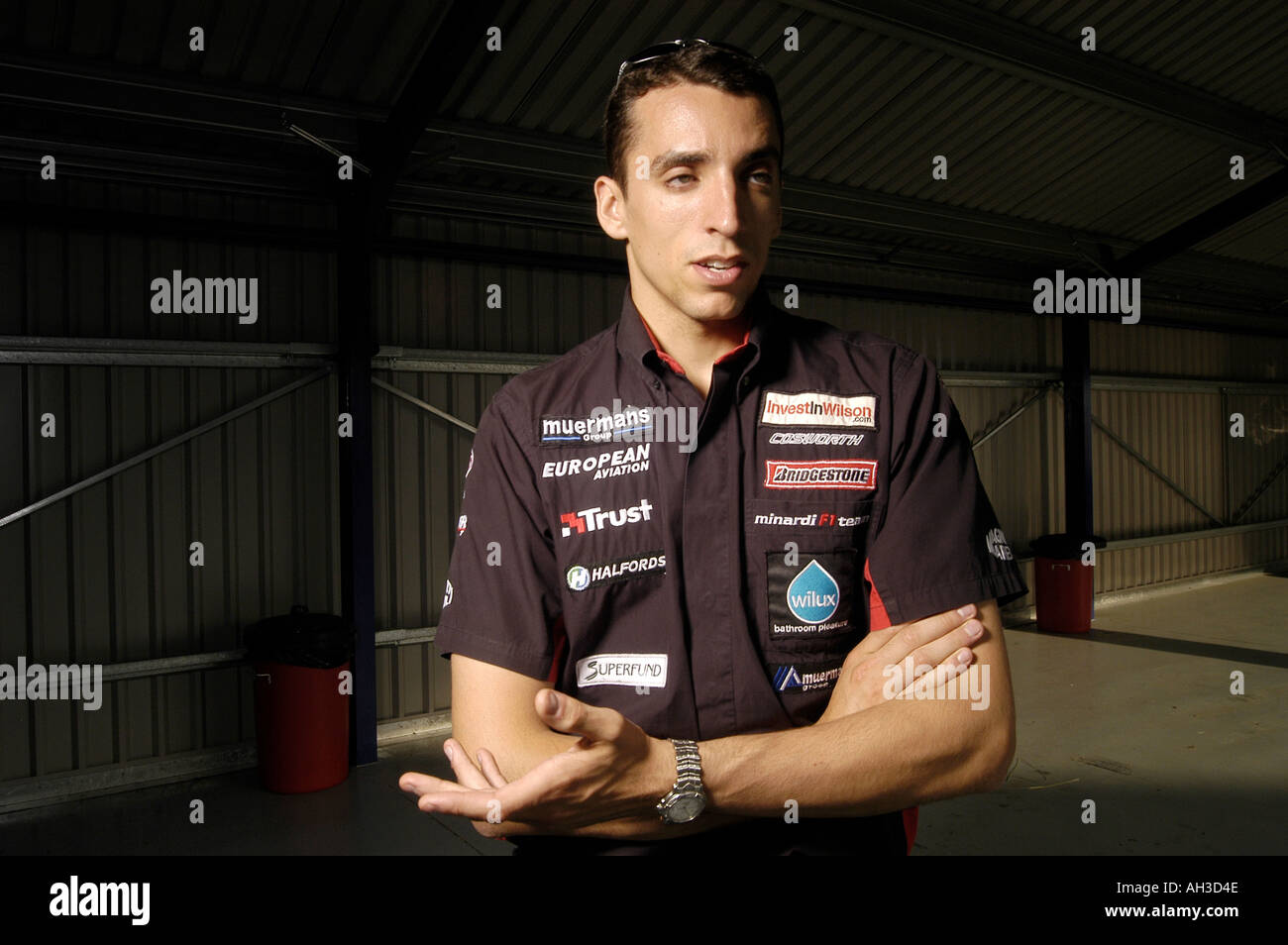 justin wilson f1 racing driver 2003 Stock Photo - Alamy