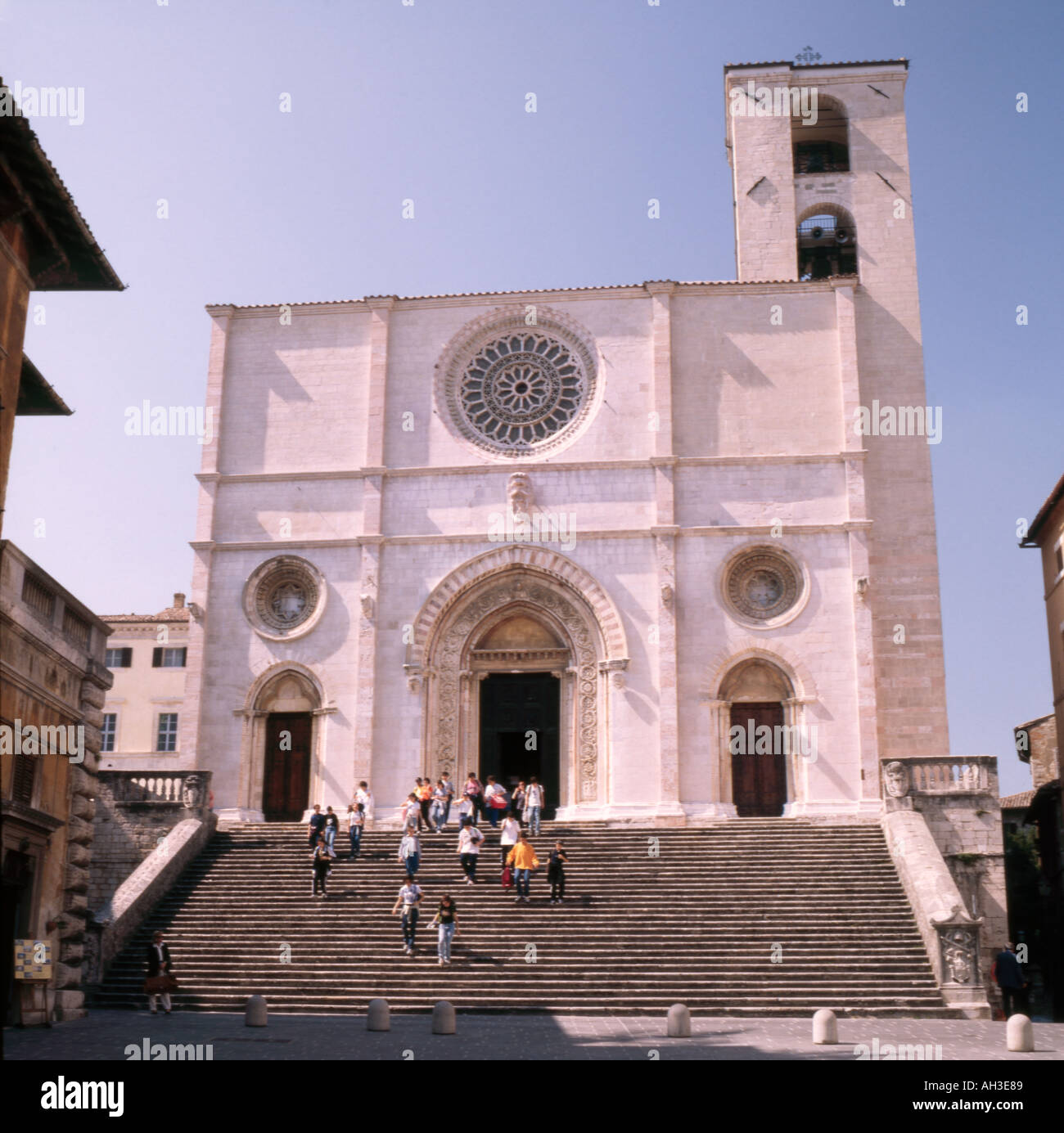 Duomo Piazza del Popolo Todi Umbria Italy Stock Photo - Alamy