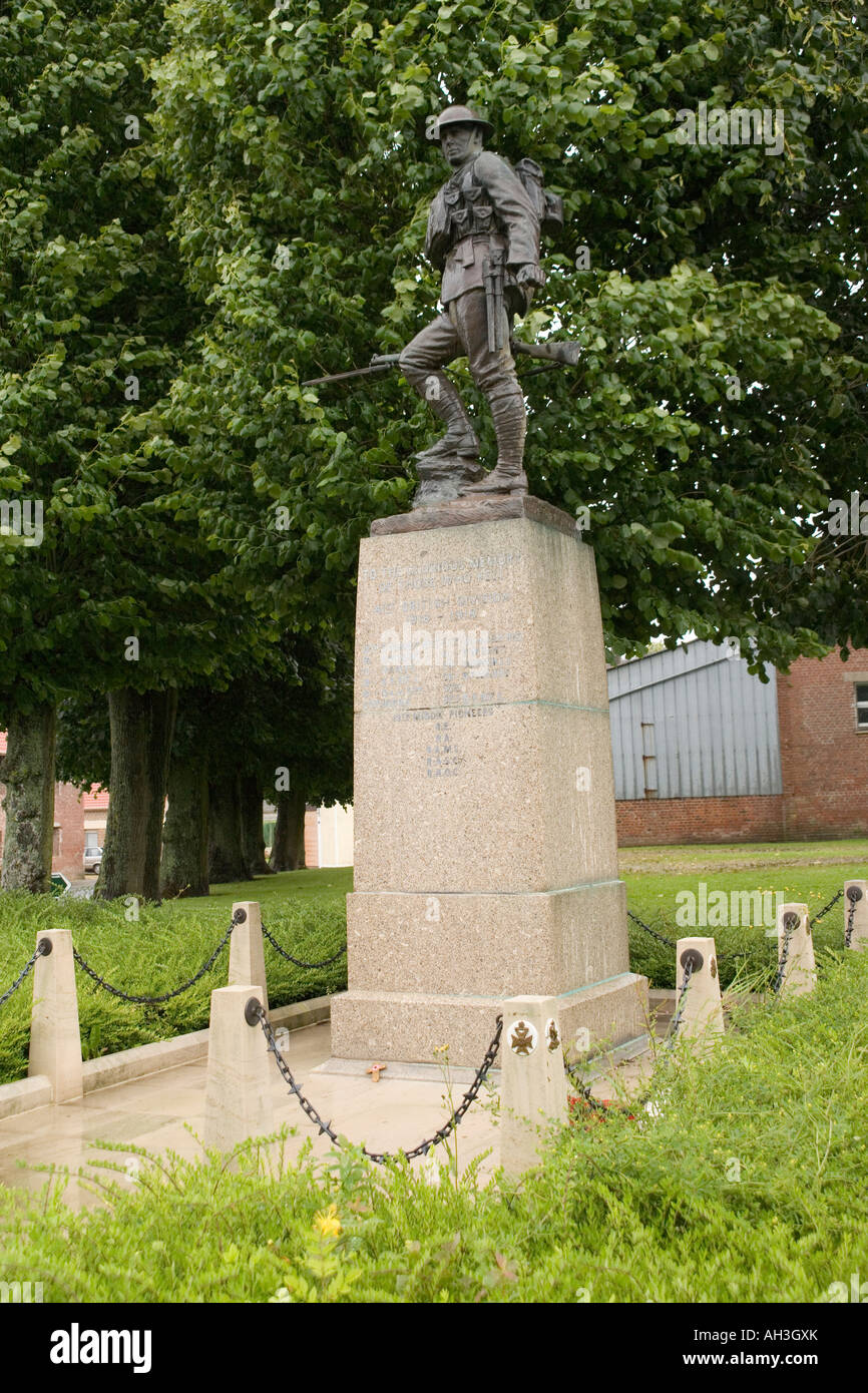 Memorial to the 41st division in Flers commemorating the attack of 16th ...