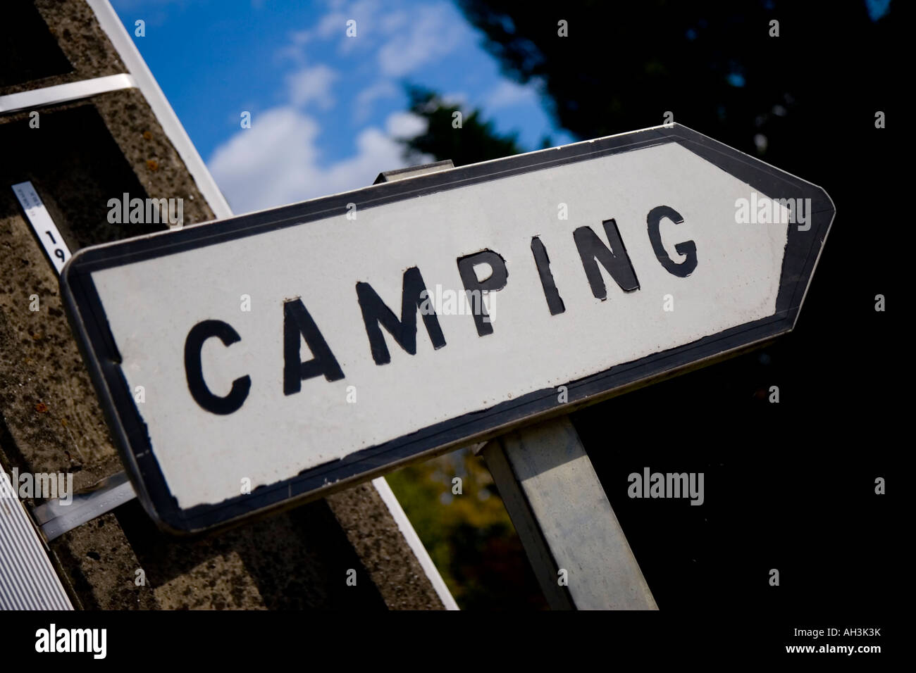 Camping This Way! Stock Photo - Alamy