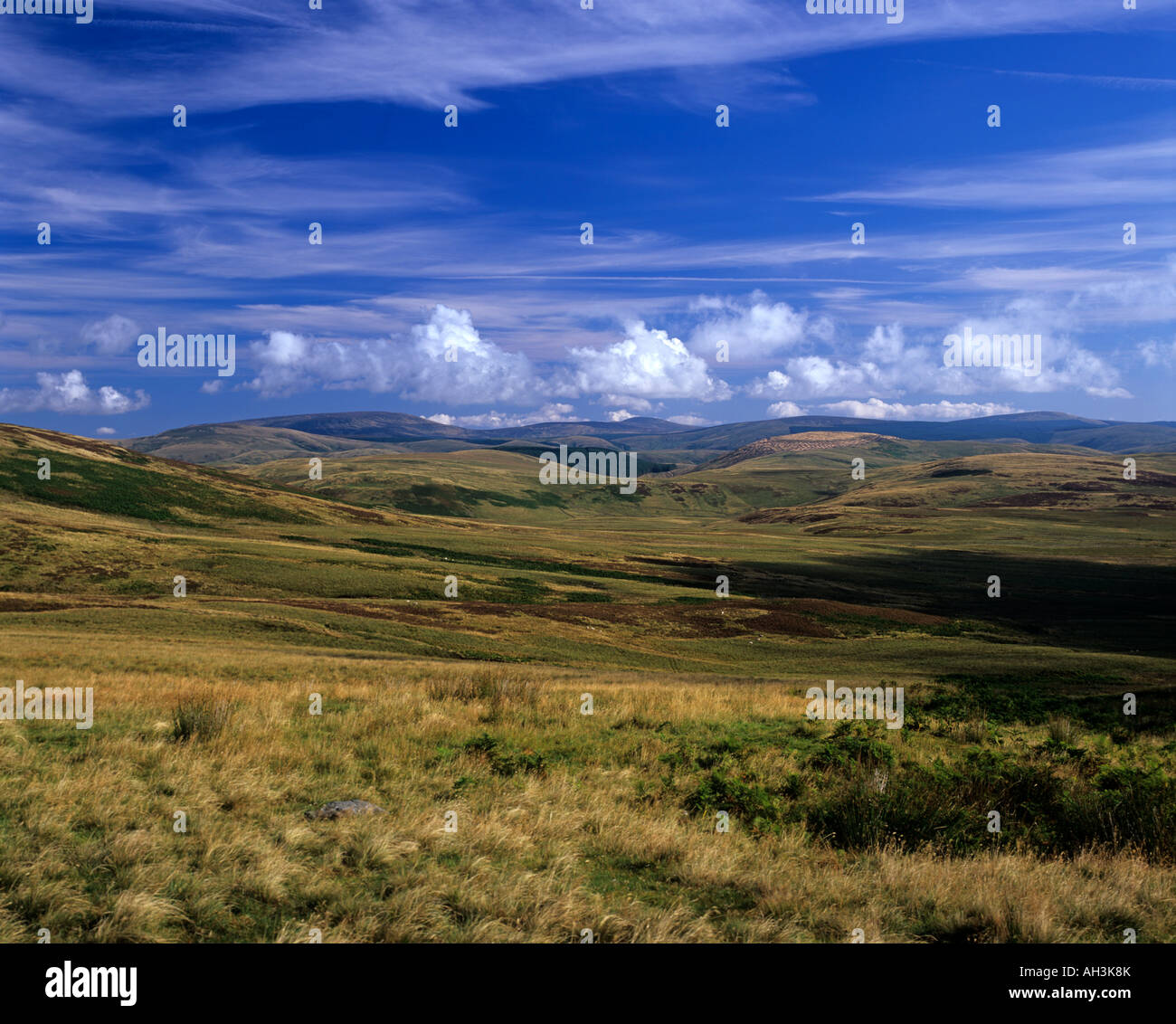 The Cheviot Hills in Northumberland National Park from near Chew Green ...