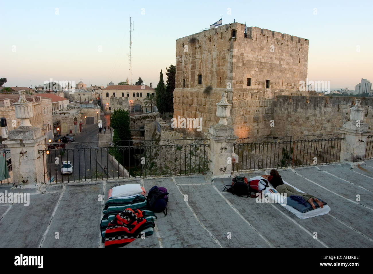 sleeping on the roof Tower of David Jaffa Gate Old Walled City ...