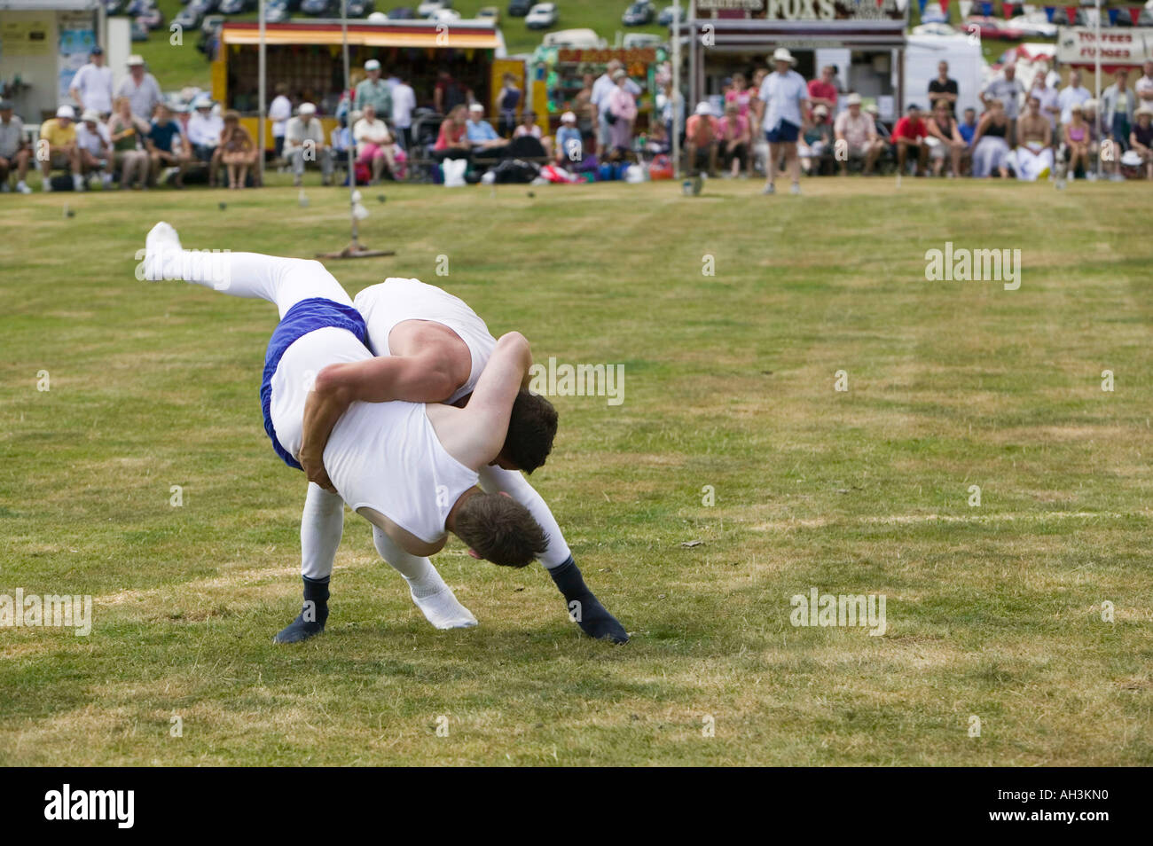 Traditional cumberland wrestling hi-res stock photography and images ...