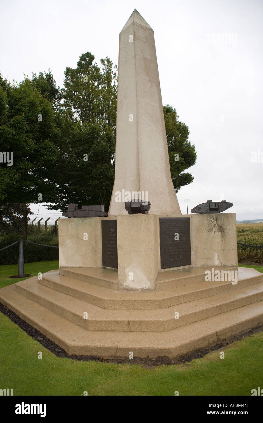 The First World War Tank Corp Memorial to the British unit that first ...