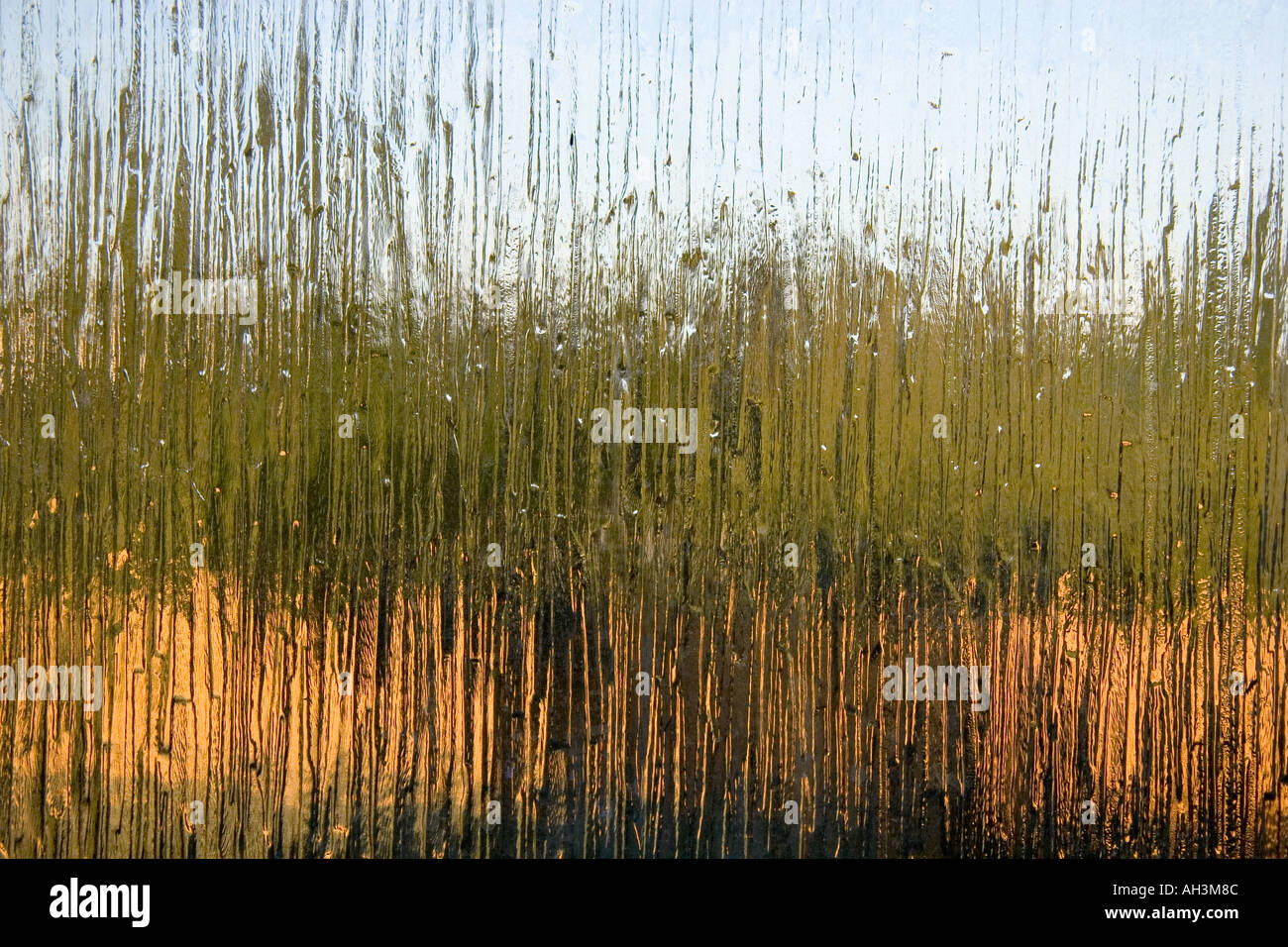 Early morning through mottled window Stock Photo - Alamy
