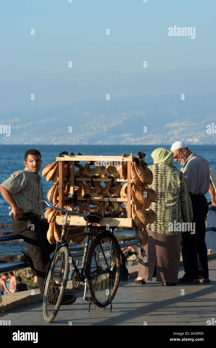 corniche and harbour Bierut Lebanon Middle East Stock Photo - Alamy
