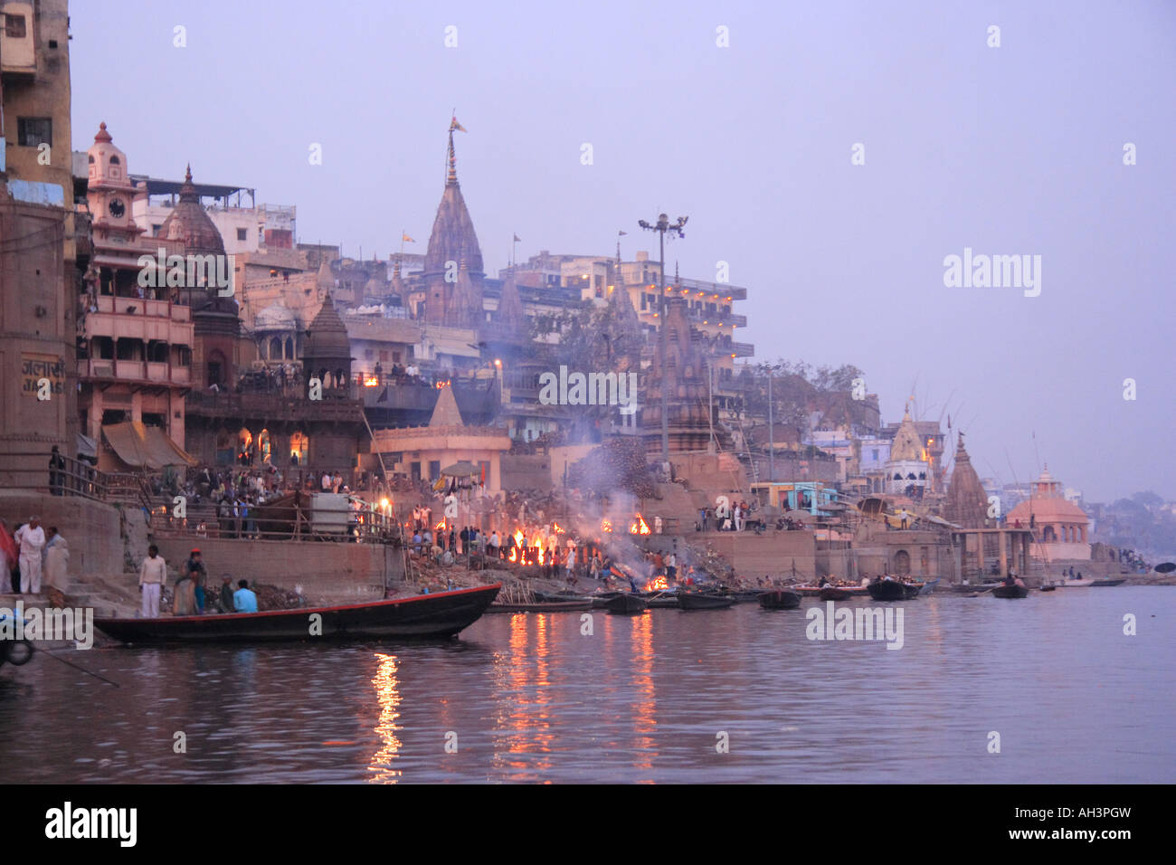 Varanasi Benares Benaras Banaras Hindu holy city on Ganges Ganga state ...
