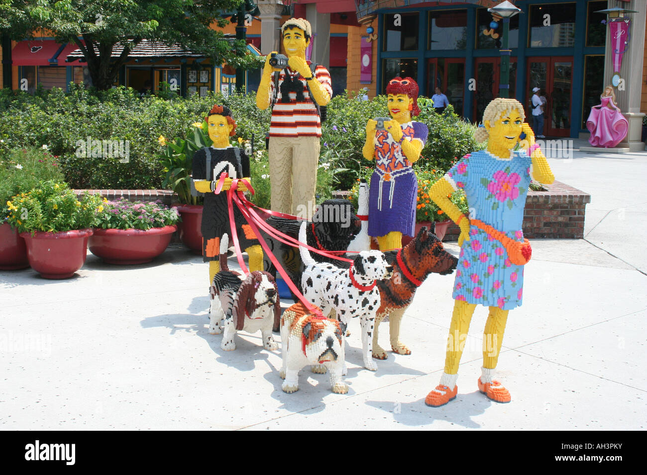 Lego Family Statues Stock Photo - Alamy
