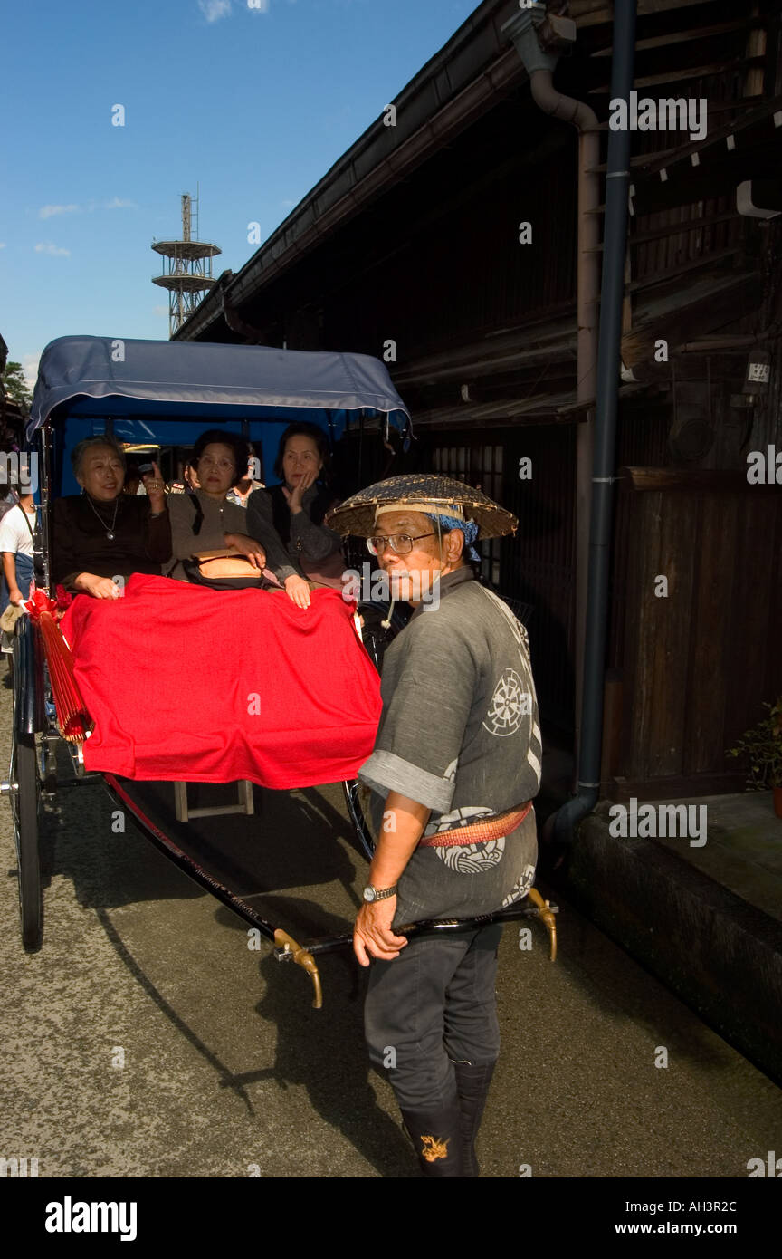 tourist rickshaw driver Takayama Gifu prefecture Honshu Japan Stock ...