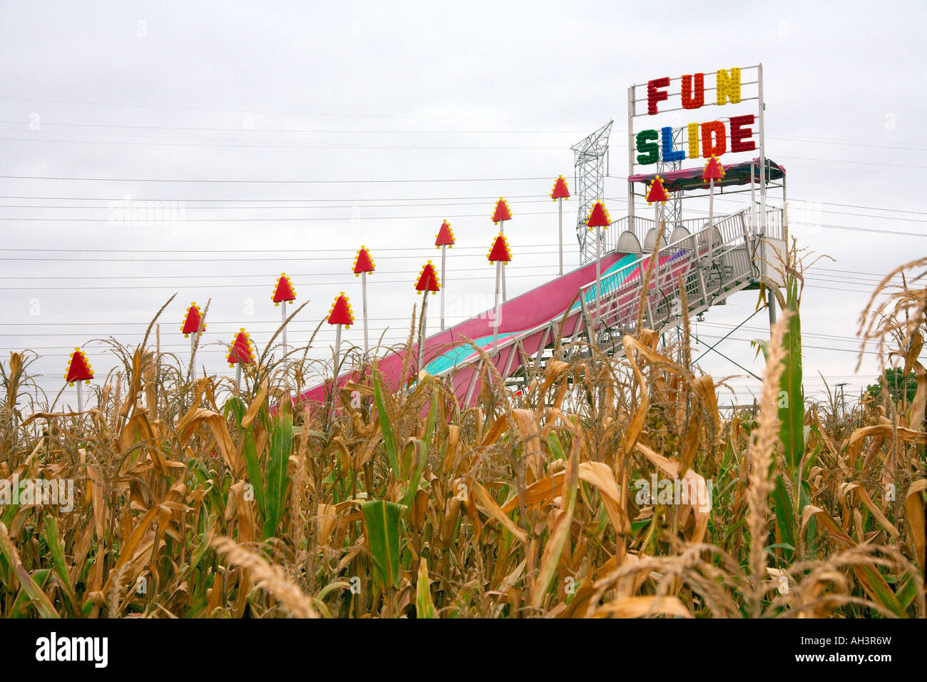 Fun Slide - Amusements Stock Photo - Alamy