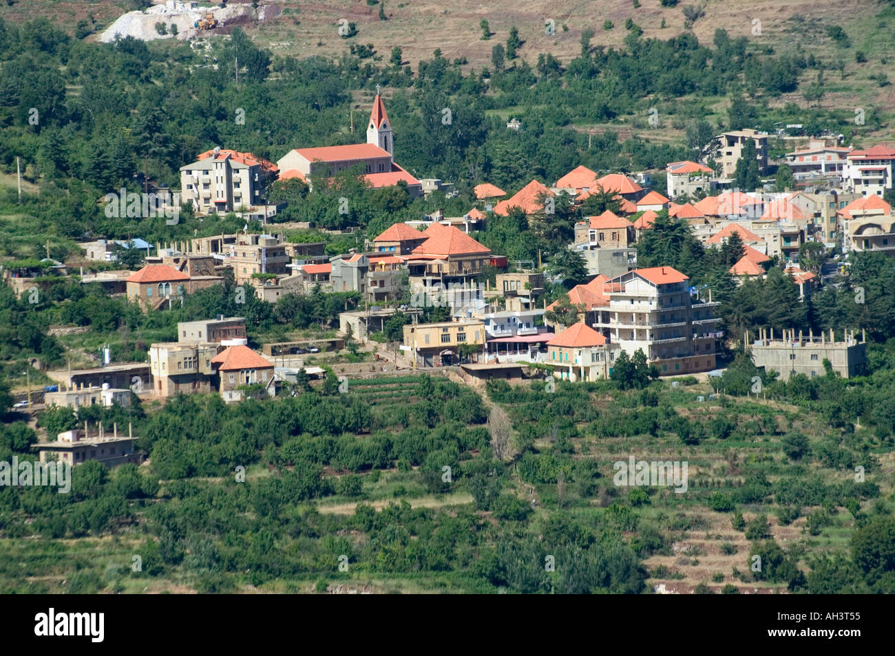 Bcharre Lebanon Middle East Stock Photo - Alamy
