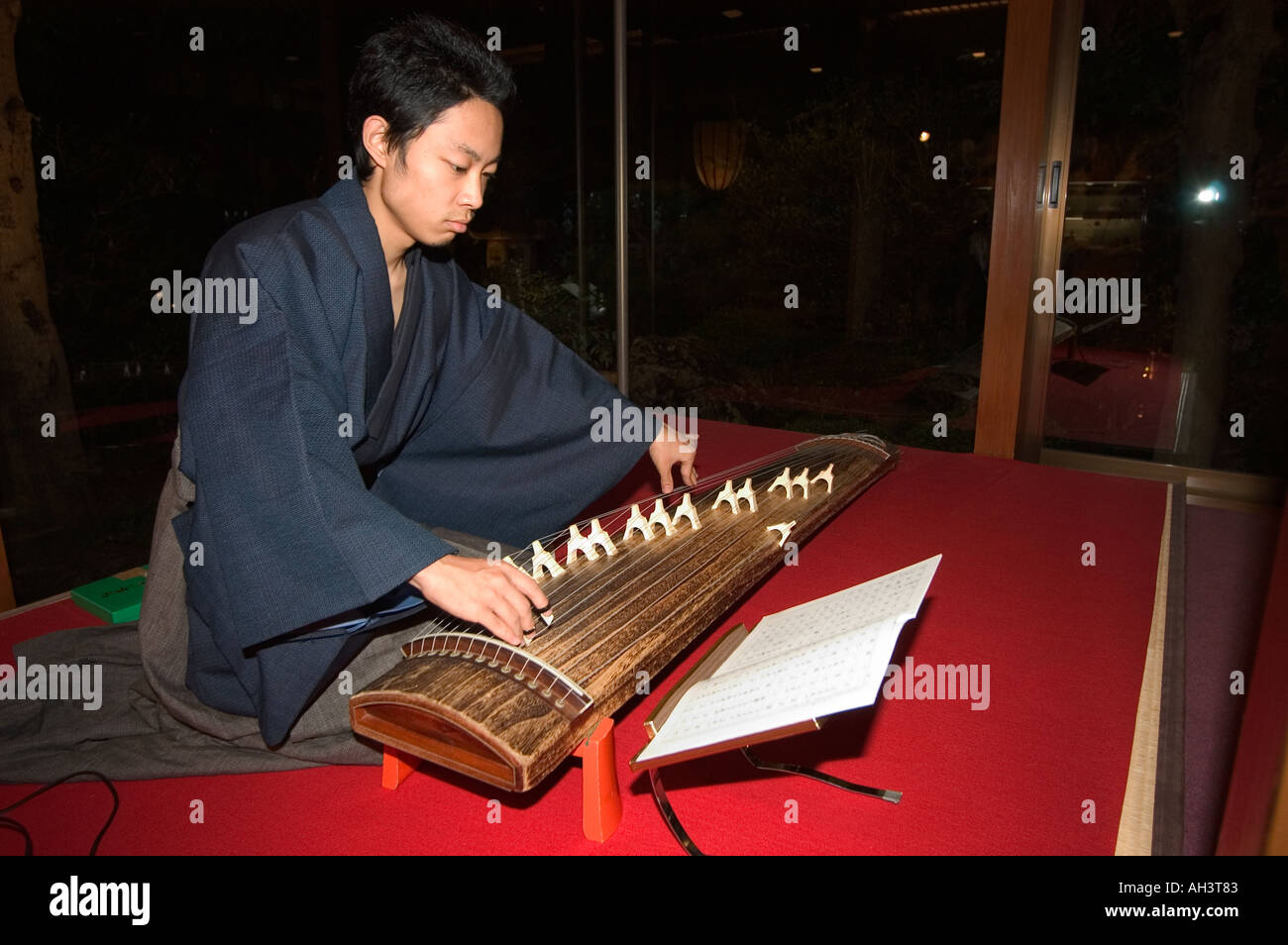 koto muscial instrument Kyoto city Honshu Japan Stock Photo - Alamy