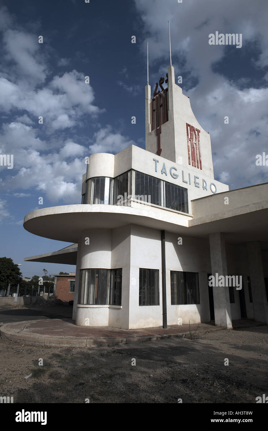 The Fiat Tagliero Building, Asmara, Eritrea, Africa Stock Photo - Alamy