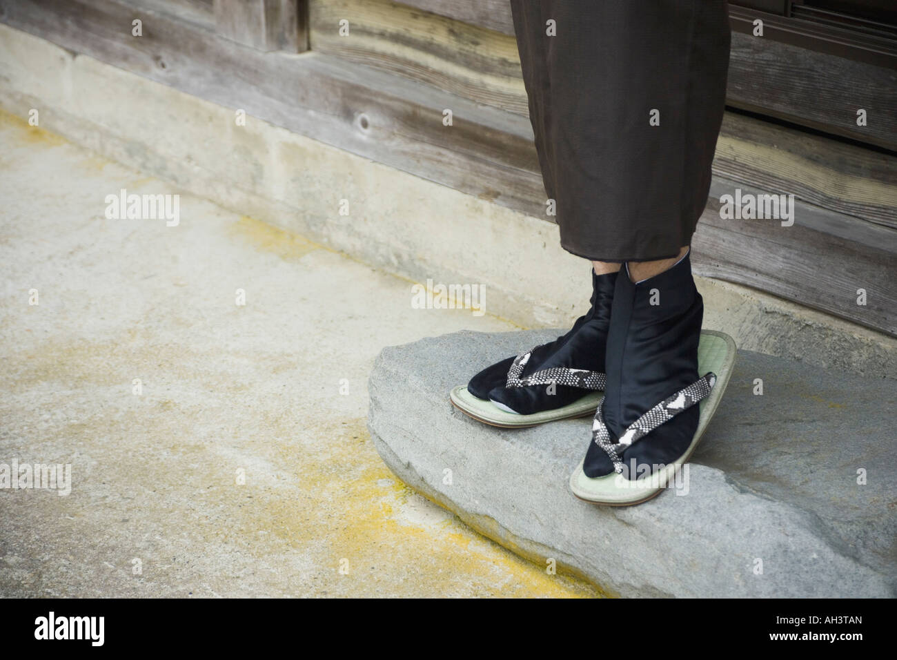 Man wearing zori sandal Stock Photo - Alamy