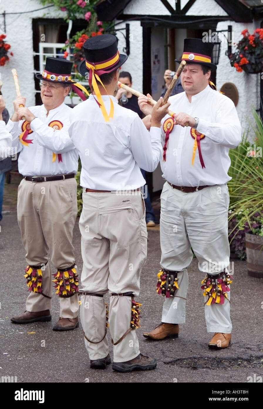 Summer Solstice Morris Dancers, Rushlake Green, East Sussex, England ...