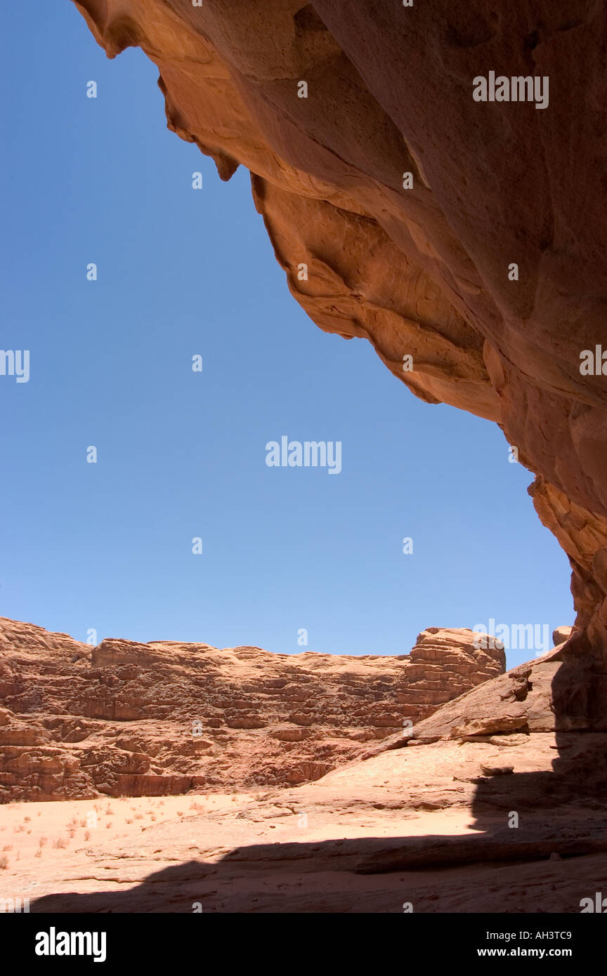 desert scenery Wadi Rum Kingdom of Jordan Middle East Stock Photo - Alamy