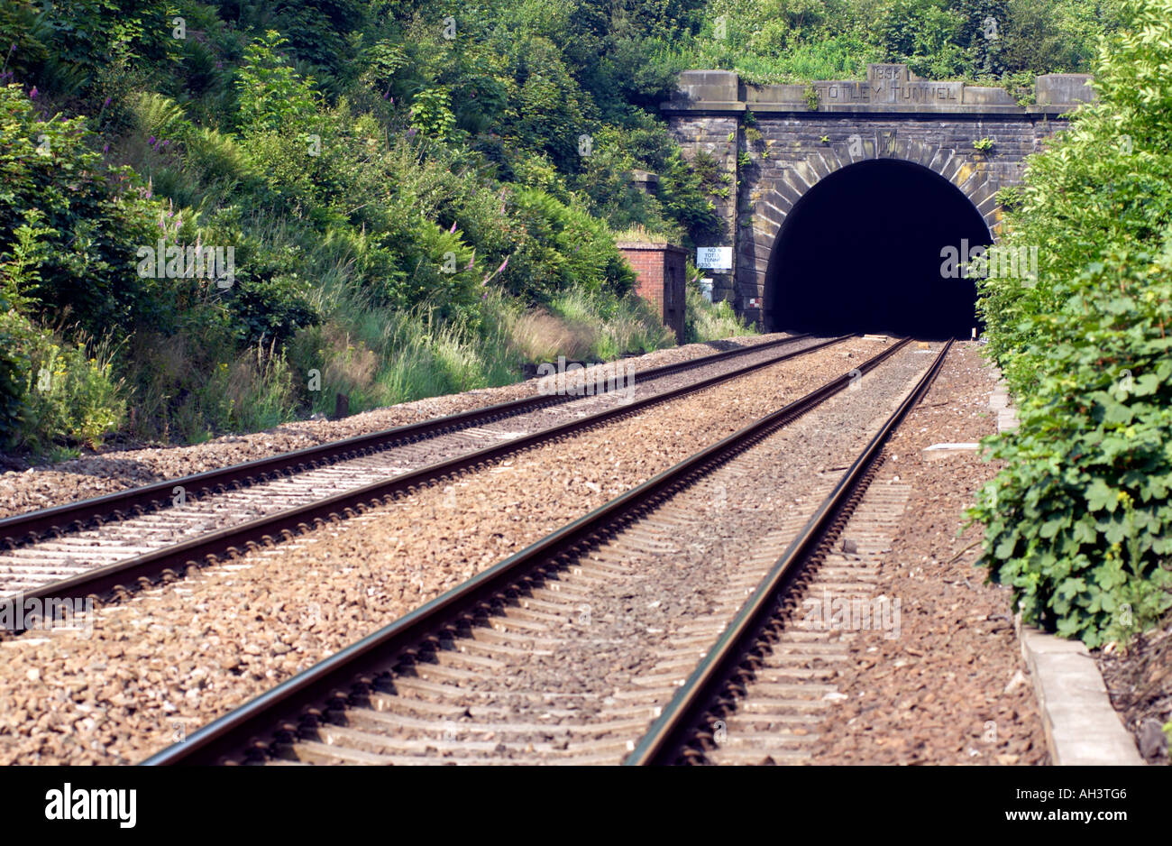 Totley Tunnel entrance Sheffield to Manchester main line at Totley in ...