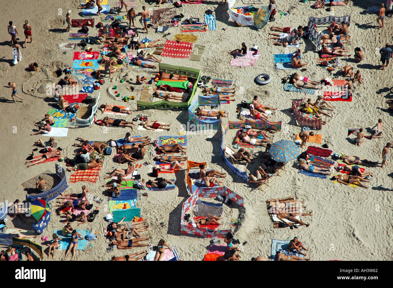 crowded beach in Leba Poland Stock Photo - Alamy