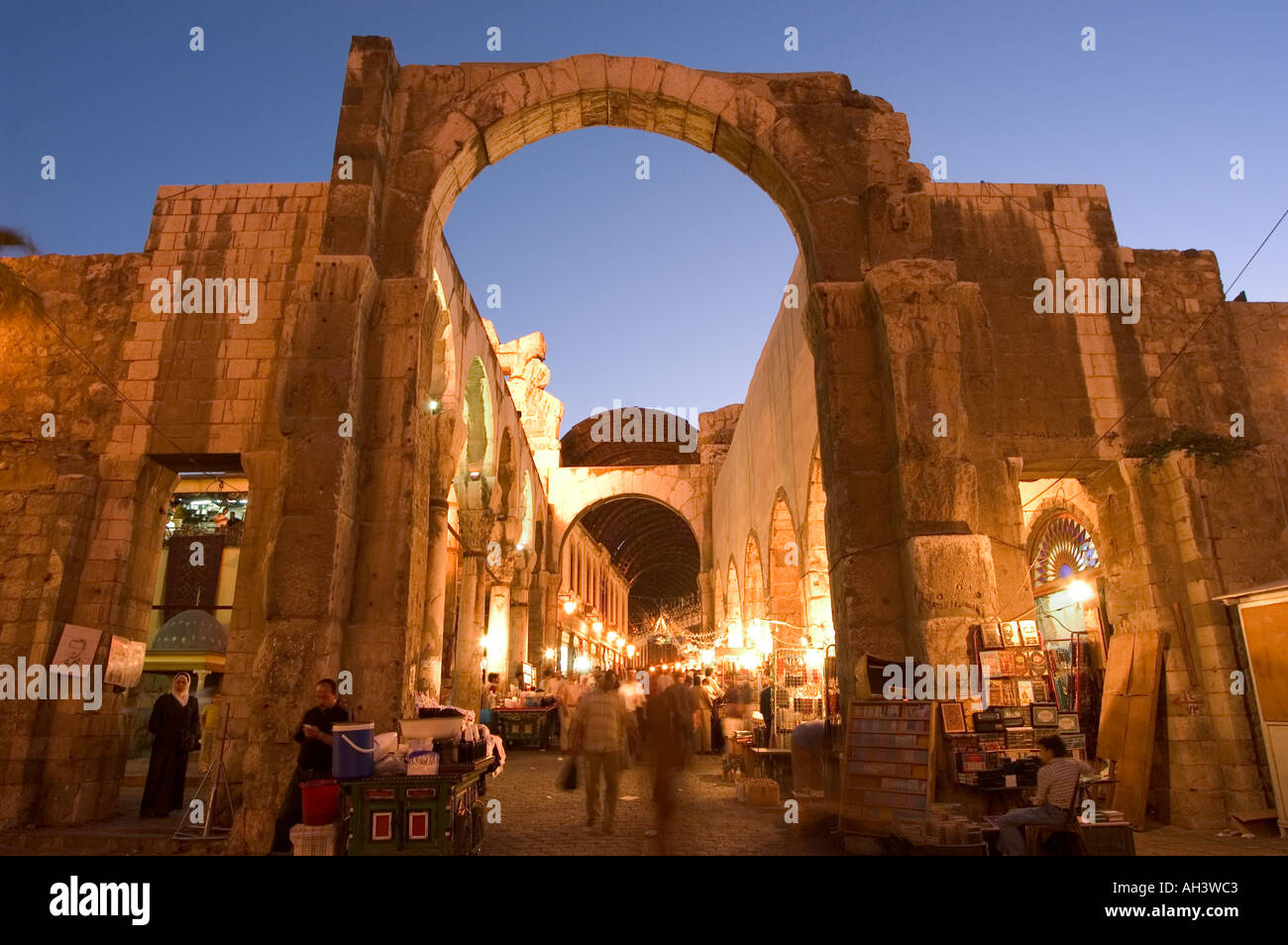 souq al Hamidiyya Western Gate Damascus Syria Middle East Stock Photo ...