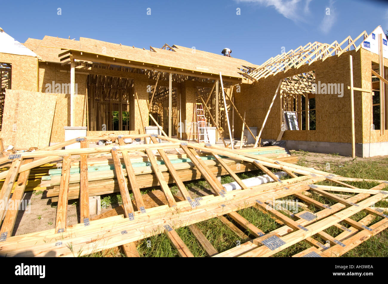 new home under construction Stock Photo - Alamy