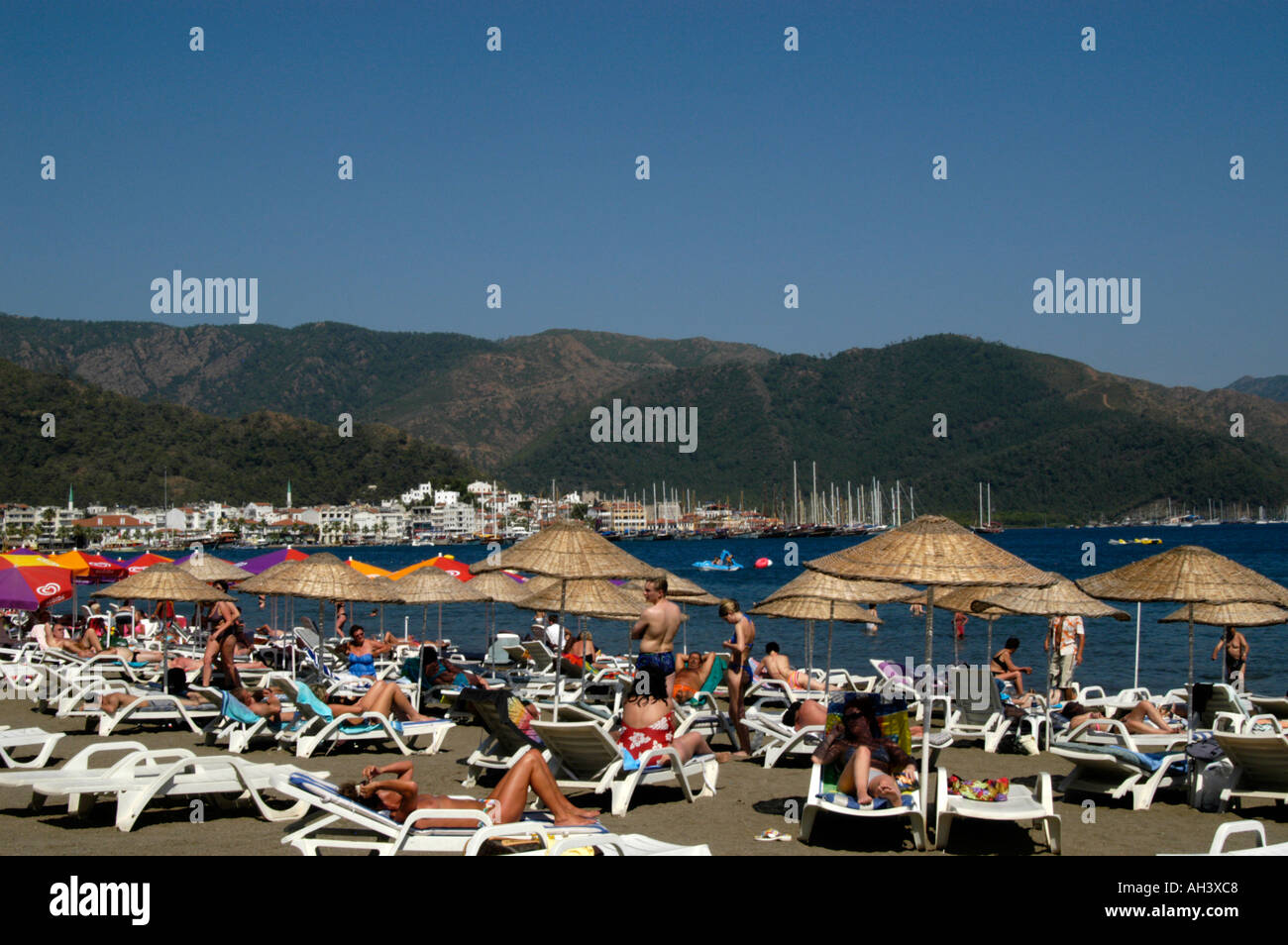 Beach at Marmaris Turkey Stock Photo - Alamy