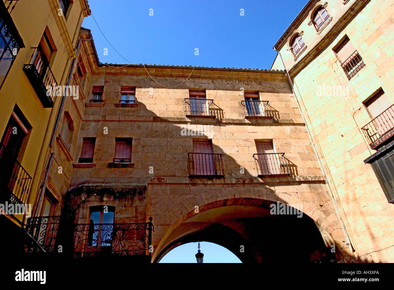 Ornate facade of the attractive building at Santiago de Campostella ...