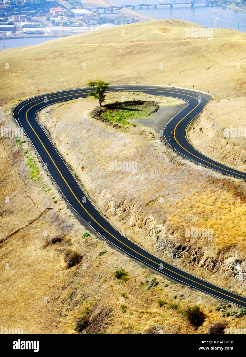Road on a hill Stock Photo - Alamy