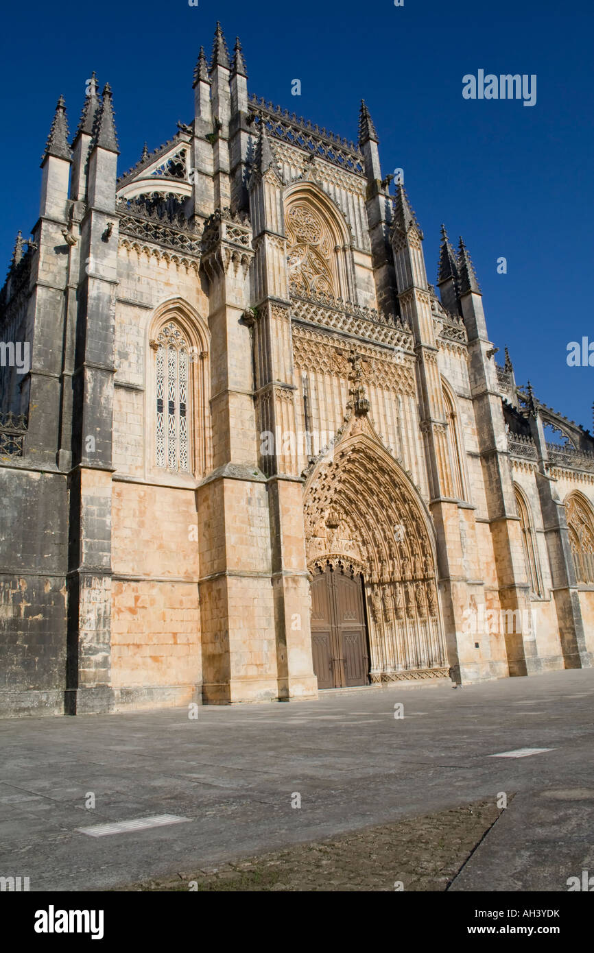 Batalha Monastery façade. Dominican Religious Order. Masterpiece of the ...
