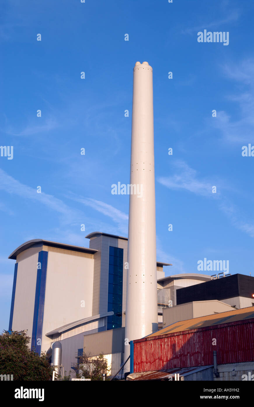 Waste incinerator and chimney at Bernard Road in Sheffield "Great ...