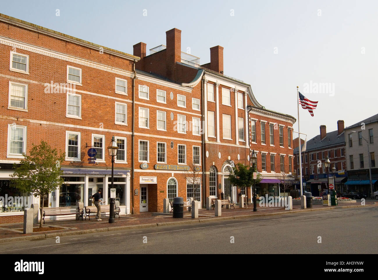 An early morning view of Market Square, which is located in Portsmouth ...