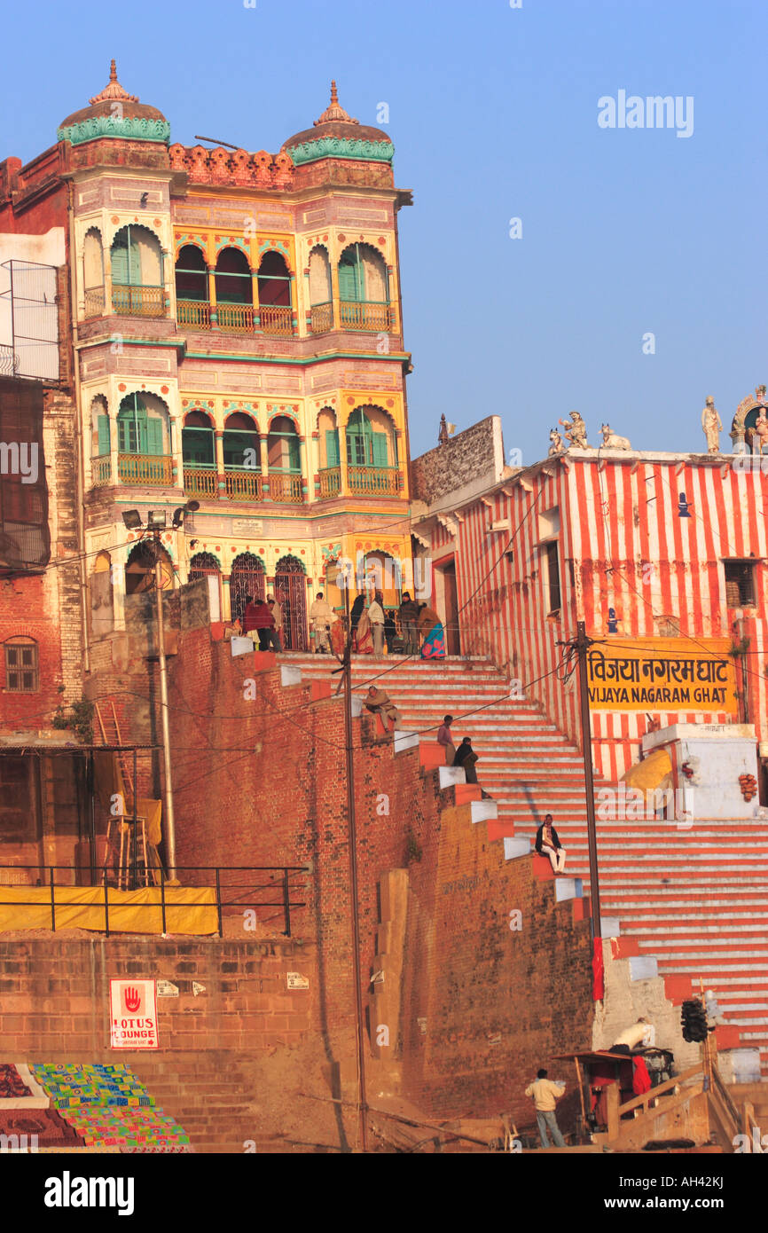 Varanasi Benares Benaras Banaras Hindu holy city on Ganges Ganga state ...