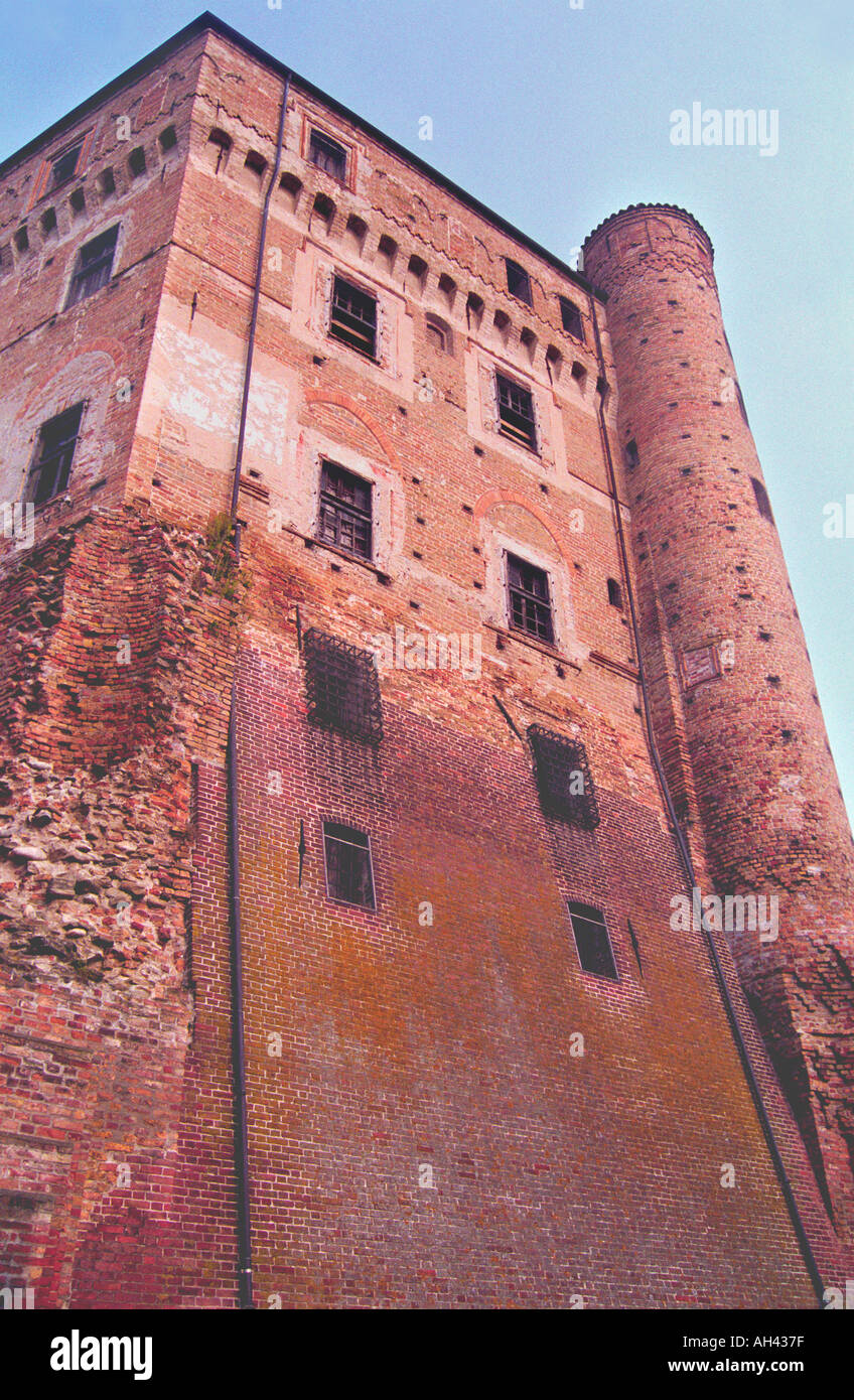 Castle Tower in Alba Italy Piedmont Verduna Stock Photo - Alamy