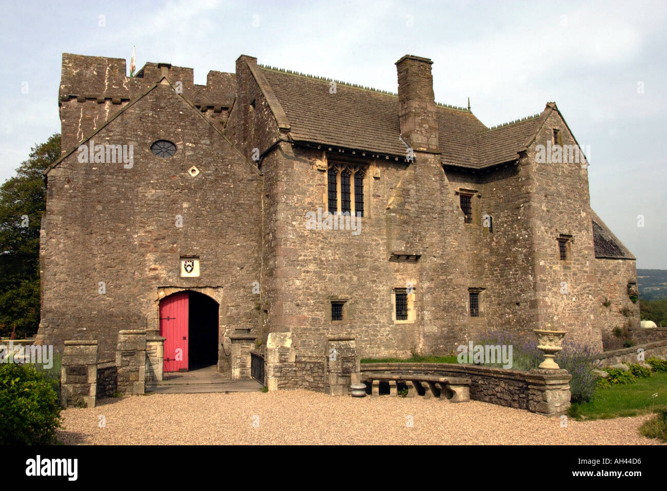 Exterior of Penhow Castle built in 1070 by Roger St Maur and was the ...