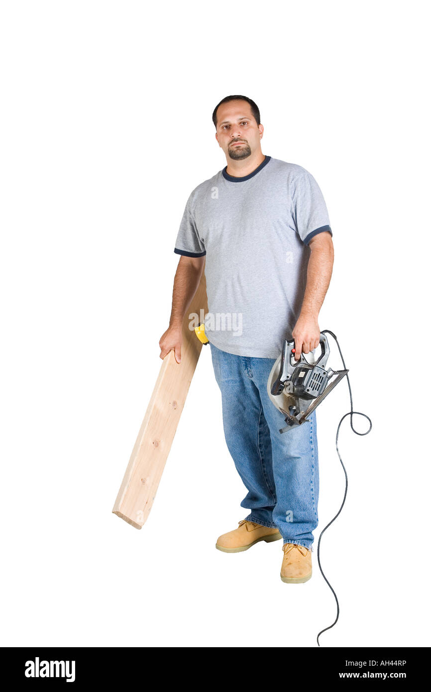 A young man working as a carpenter Stock Photo - Alamy