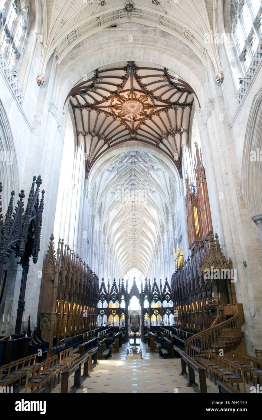 Carved wooden gothic choir stalls hi-res stock photography and images ...