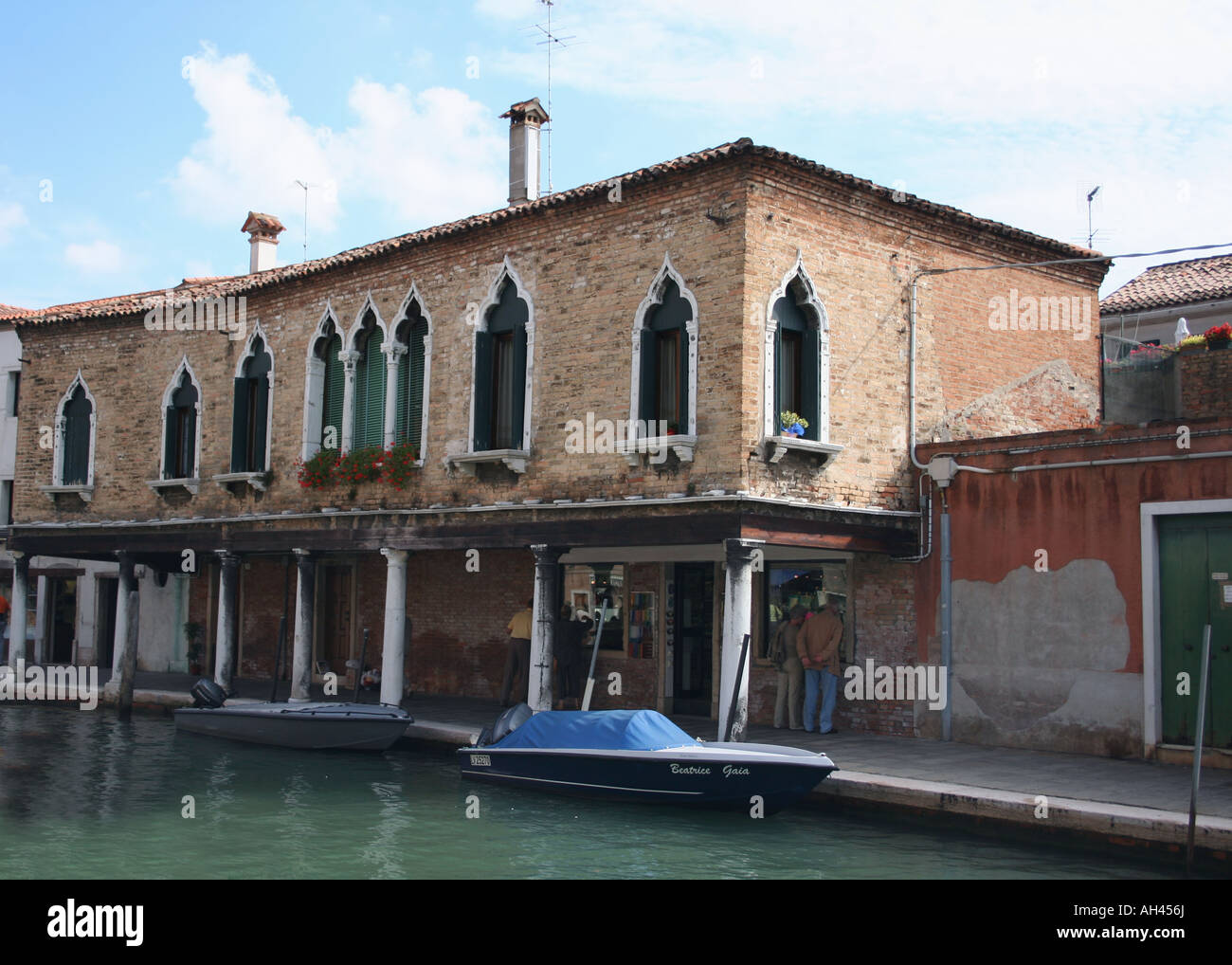 ancient building on the island of Murano in Venice Italy September 2007 ...