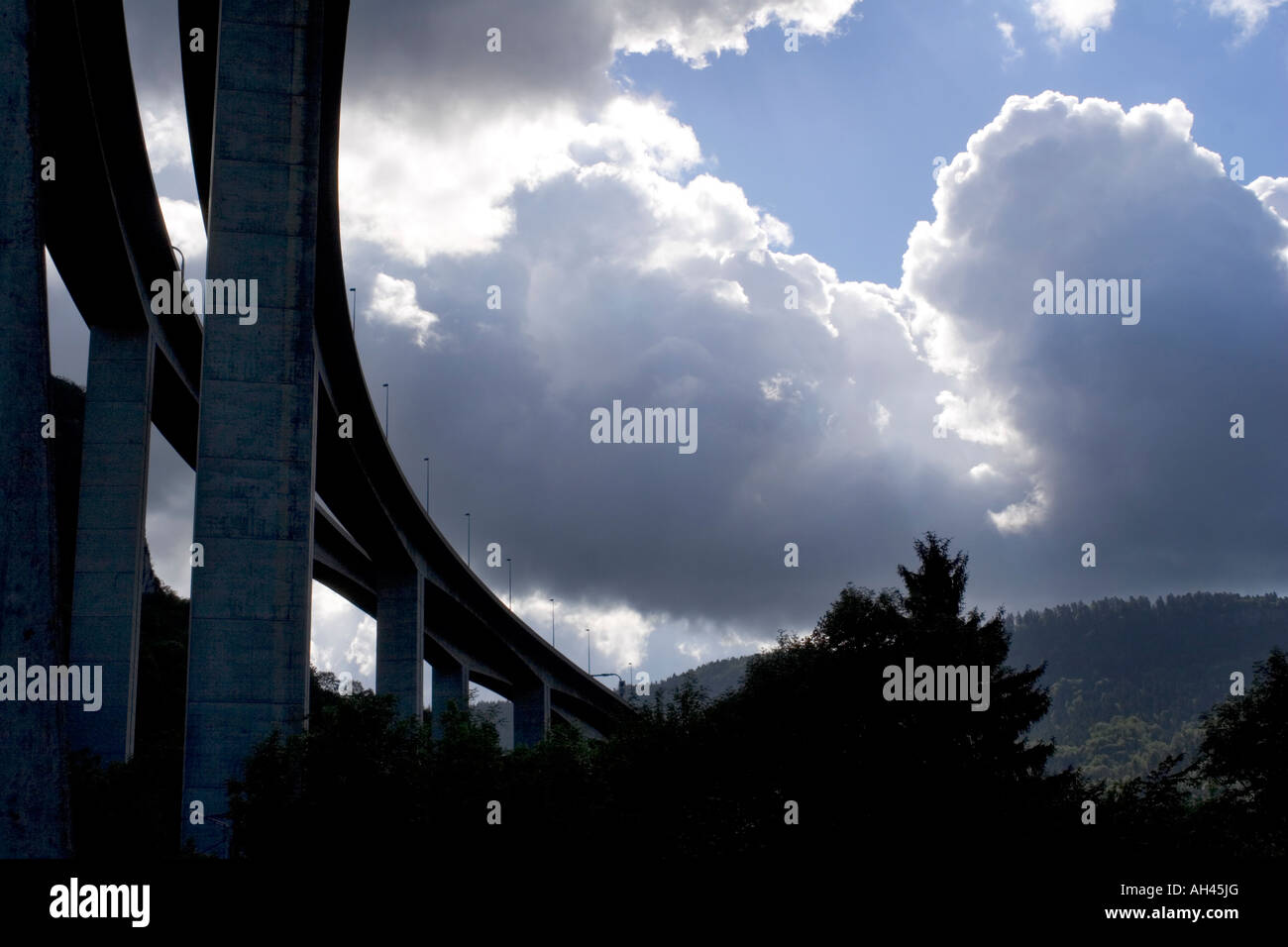 The A40 Autoroute De Titans Nantua France Stock Photo - Alamy