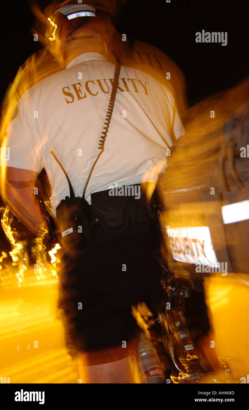 Security guard on bicycle Stock Photo - Alamy