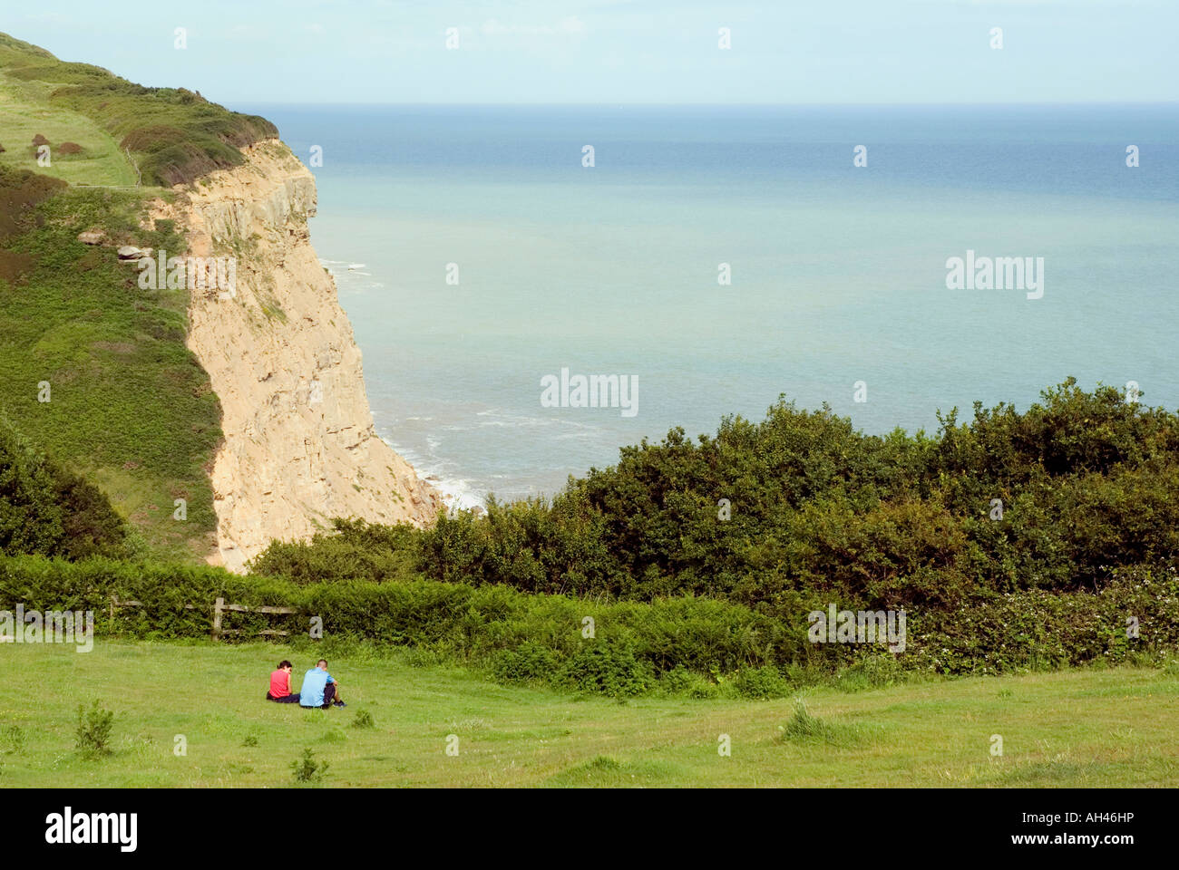 View of cliffs and seashore in Hastings Country Park Hastings East ...