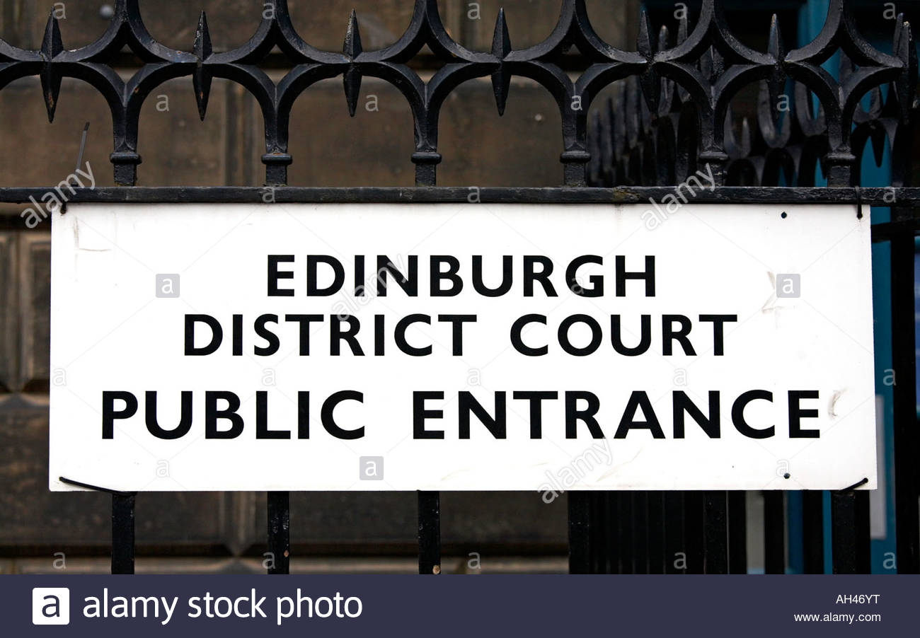 Edinburgh district court Stock Photo - Alamy