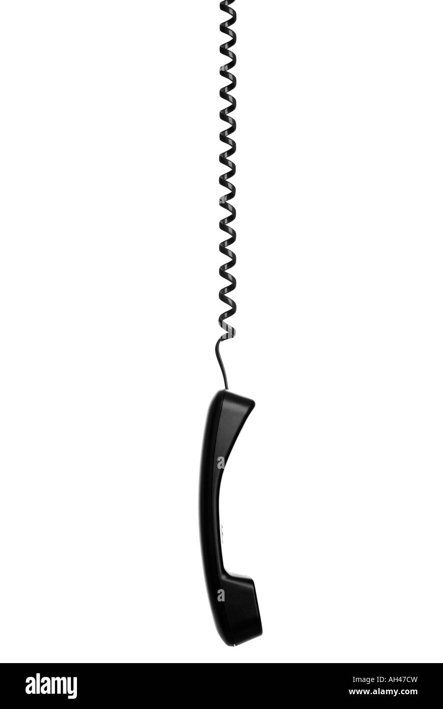 Telephone receiver dangling hi-res stock photography and images - Alamy